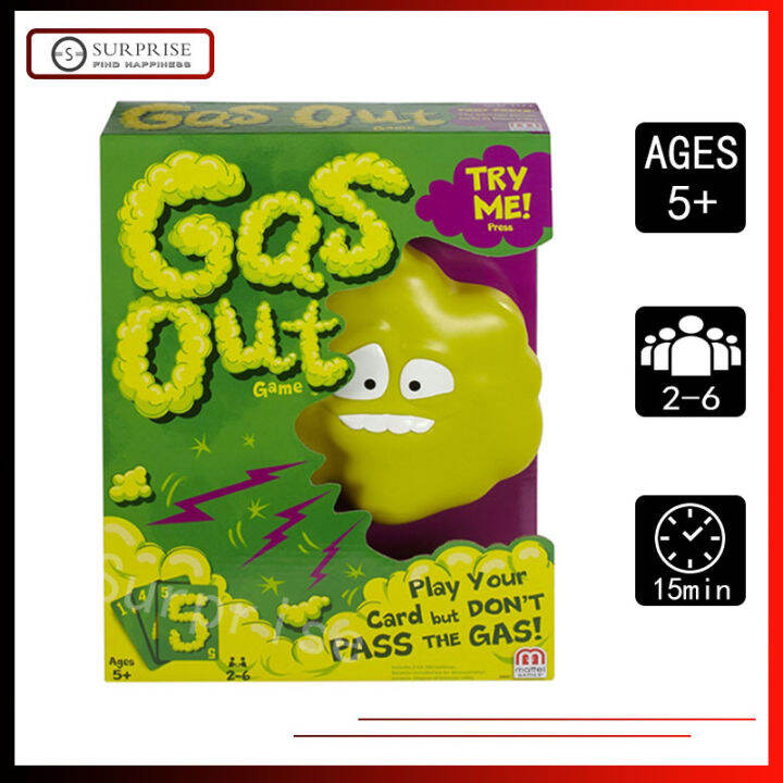 Board Game Gas Out Action Reflex Family Kids Fun Card Party Game ...