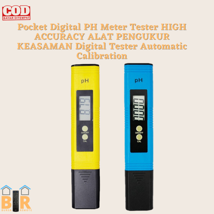 Pocket Digital PH Meter Tester HIGH ACCURACY ALAT PENGUKUR KEASAMAN ...