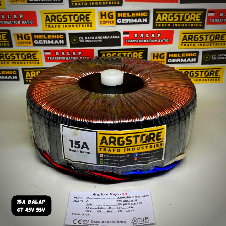 Trafo toroid donat 15A 55V CT (Murni) - Spesifikasi Balap | Lazada Indonesia