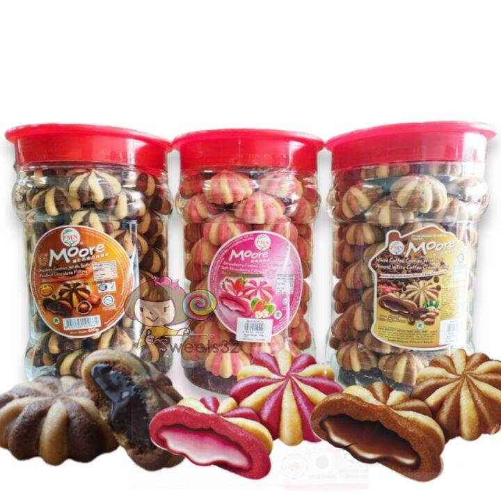 Biskut Moore Chocolate/Strawberry/Coffee 600gm Kuih Biskut Raya | Lazada