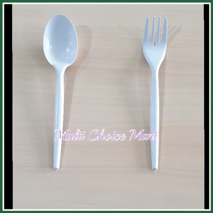 Plastic Spoon Fork 6.5 inch / Sudu Plastik / Disposable Spoon Fork ...