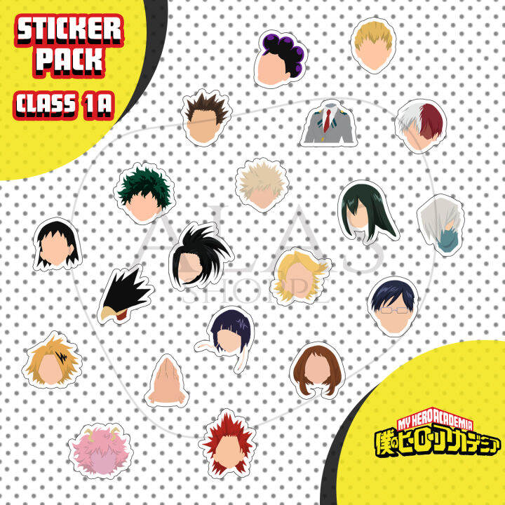 My Hero Academia MHA inspired Sticker Packs (WATERPROOF) | Lazada PH