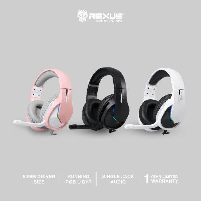 Headphone Rexus Vonix F80 RGB - F-80 F 80 Multi-platfrom Gaming Headset ...