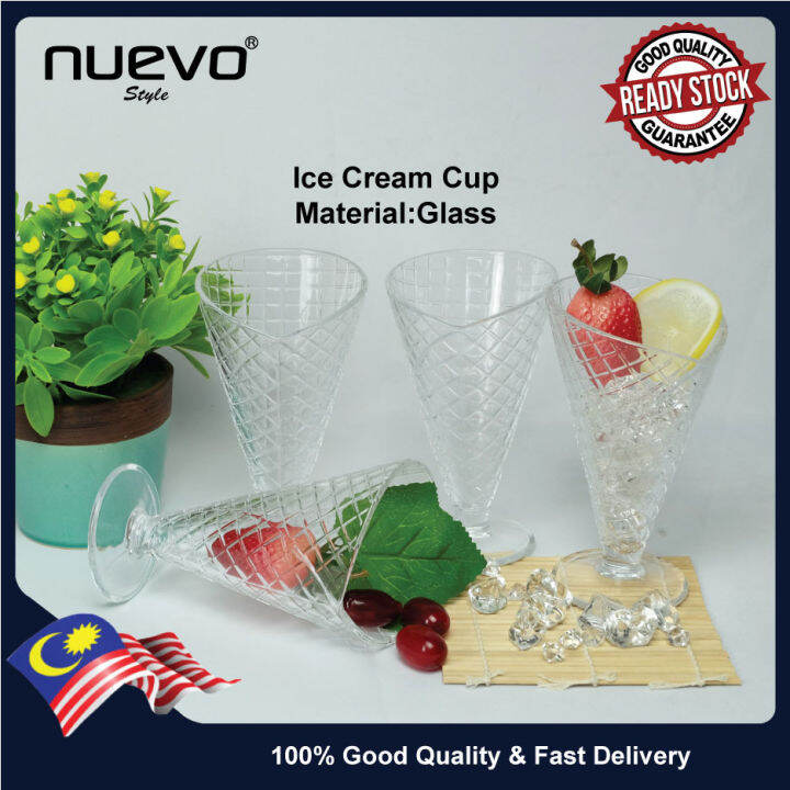 Transparent Ice cream cup 透明冰淇淋杯 Cawan ais krim telus | Lazada