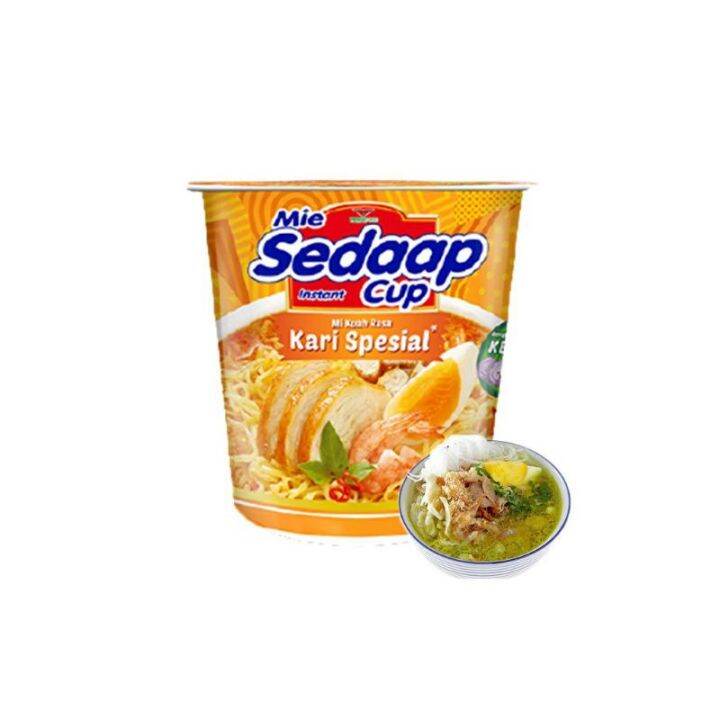 MIE SEDAAP CUP MI KUAH RASA KARI SPESIAL 81 gram | Lazada Indonesia