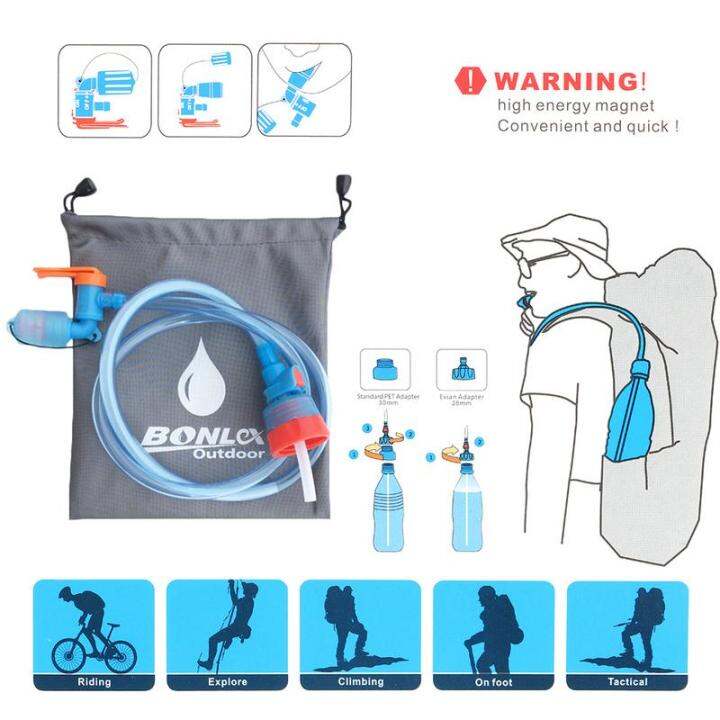 Water Bottle Drink Tube Hose Hydration Bladder Reservoir Pack Backpack ...