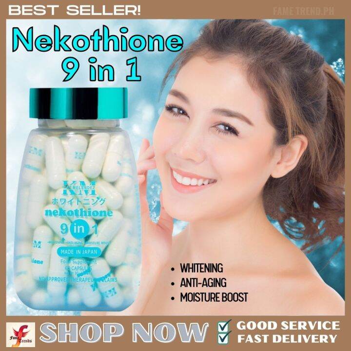 BEST SELLLER!! Nekothione Glutathione Capsules 9in1 Whitening Anti ...