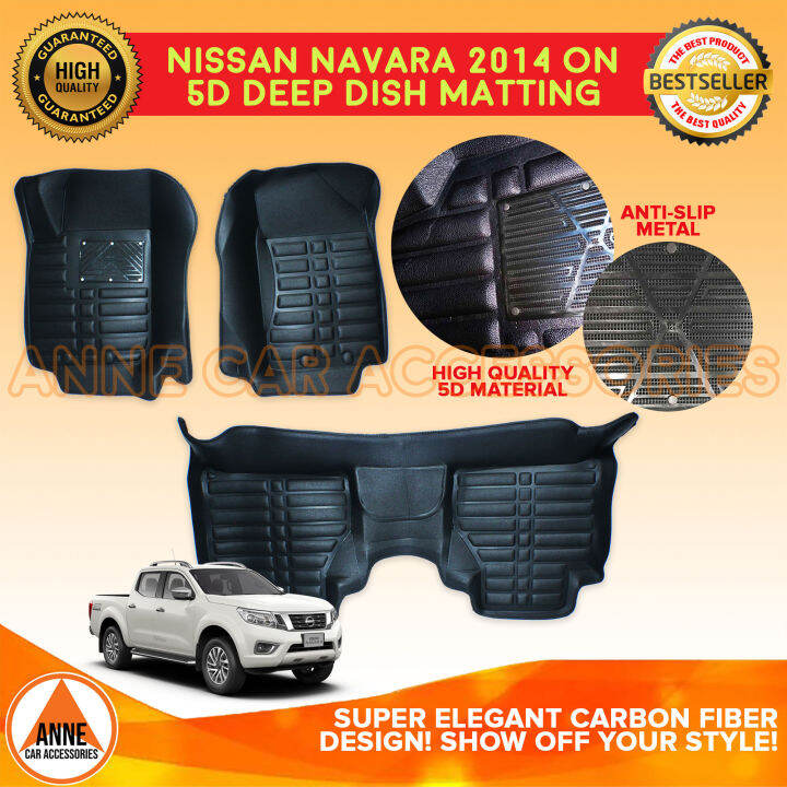 5D Black / 5D Carbon Fiber / TPE Deep Dish for Nissan Navara VL EL ...