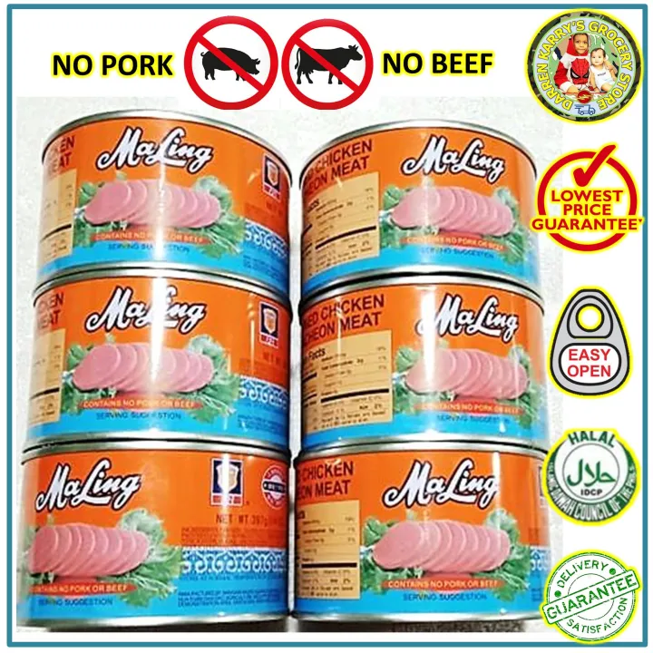 Ma Ling Chicken Luncheon Meat 397gm x 6 cans * No Pork & No Beef from ...