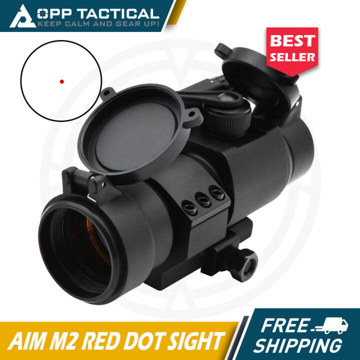 Tactical M2 Red Dot with MK18 Hight Basic Oblique Mount 4MOA Reflex ...
