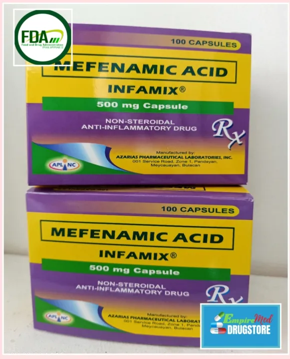 Mefenamic Acid INFAMIX 500mg | Lazada PH
