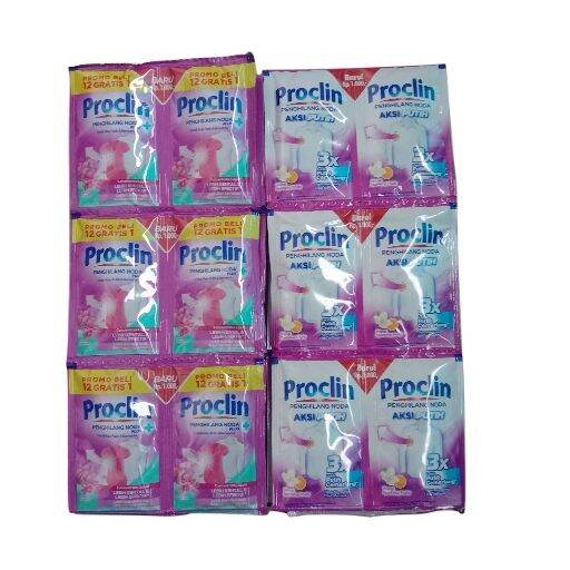 PROCLIN Perawat Pakaian Berwarna 12 pcs, Aksi Putih 12 pcs | Lazada ...