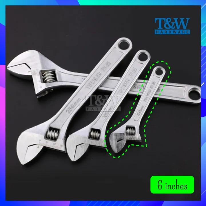 TUOSEN Heavy Duty 6" 8” 10” 12” 15" Inch Adjustable Spanner Wrench ...