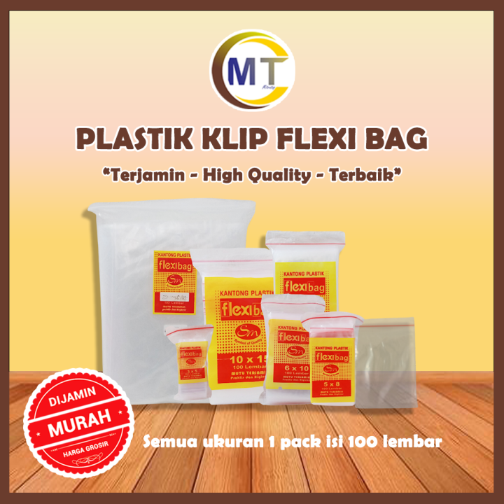 Flexi Bag Plastik Klip Ziplock Bening Berbagai Ukuran | Plastik Obat ...