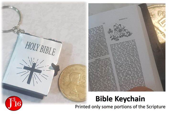 Bible Keychain with Scripture Print | Lazada PH