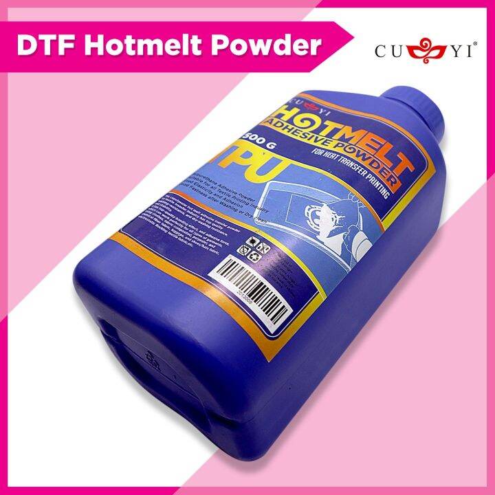 CUYI Hotmelt Powder 500g Fine Powder Premium Quality For DTF Heat Transfer Printing | Lazada PH