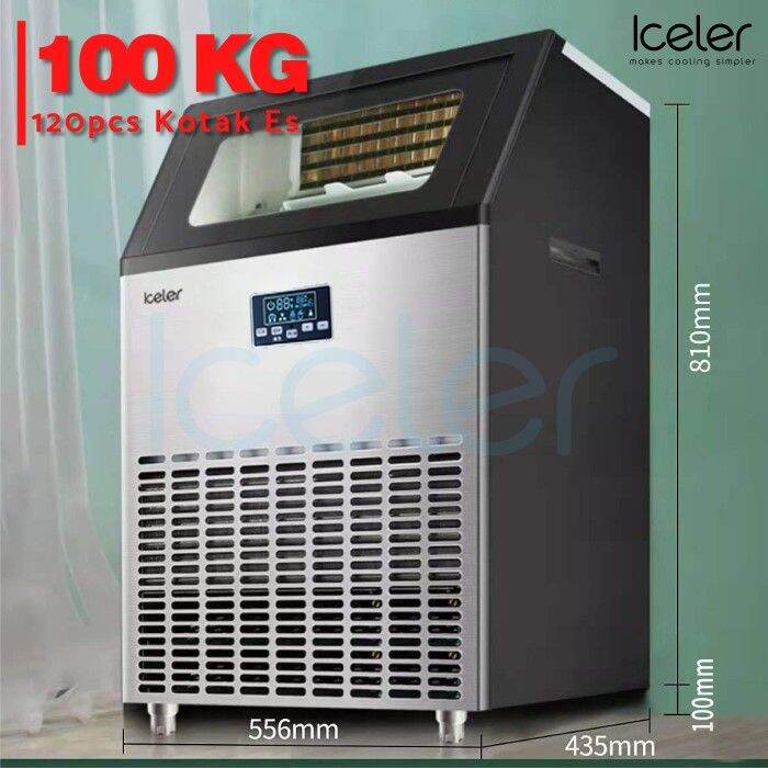 Mesin Es Batu Kristal Iceler Ice Maker 105kg/24Jam Kapasitas Besar ...