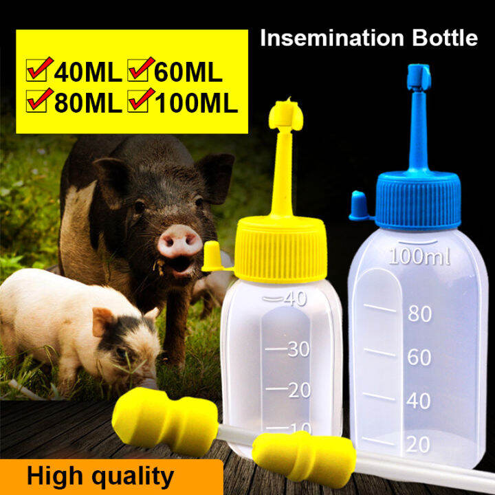 10Pcs Pig Sow Artificial Insemination Kit 100ml Boar Semen Squeeze ...