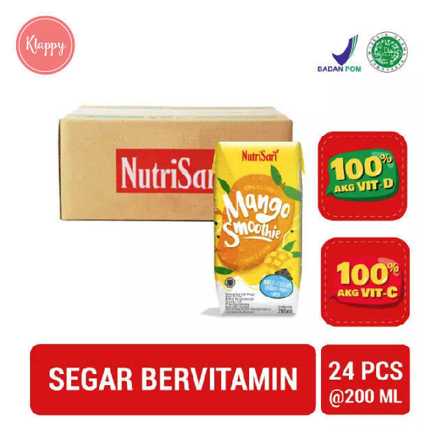 NutriSari Ready to Drink Mango Smoothie (24 tetrapack 200 ml) - Minuman ...