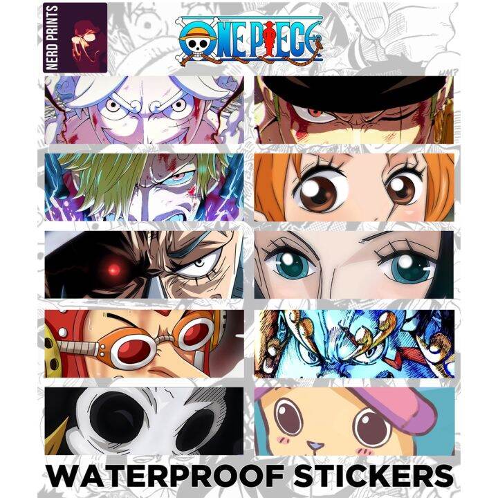 Anime Eye Slap | OnePiece | Laminated Vinyl Sticker | Waterproof (Sold ...