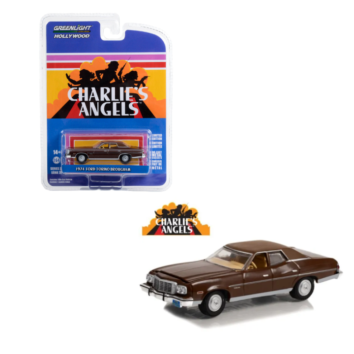 Greenlight 1/64 Scale Charlie's Angels 1974 Ford Torino Brougham Die ...