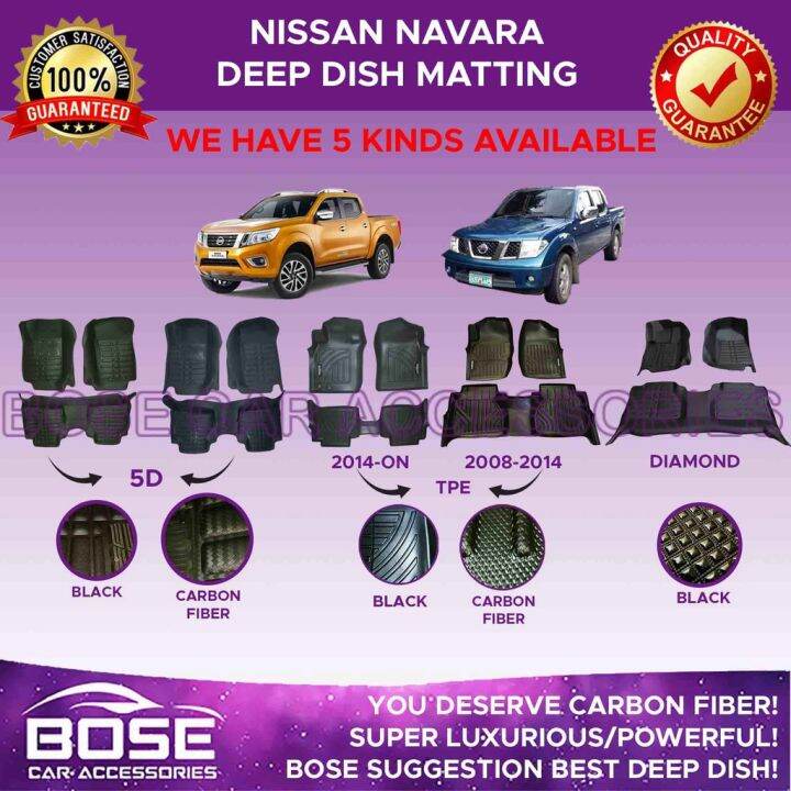 【READY STOCK】 ☟TPE 5D Car Deep Dish Matting for Nissan Navara VL EL ...