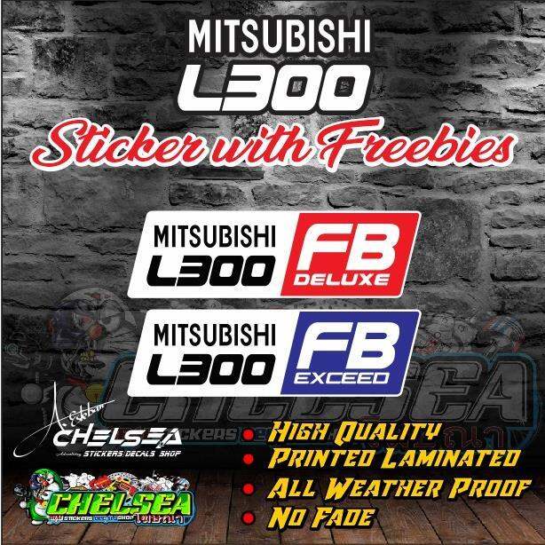 Mitsubishi L300 FB Deluxe L300 FB Exceed Sticker with freebies | Lazada PH