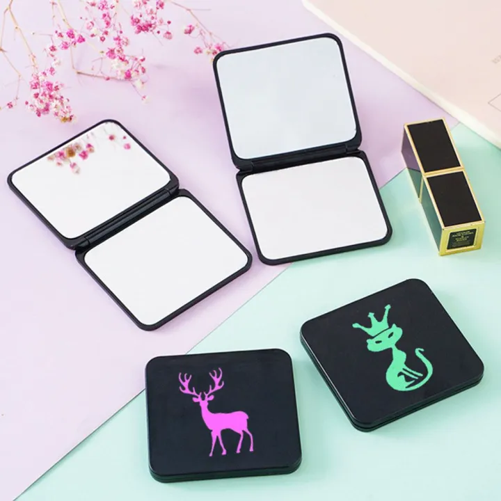 Ribbvu แว่นขยายพับได้แบบพกพาของขวัญเดินทางกระจกแต่งหน้ากระจกสองด้านกระจก HD | Lazada.co.th