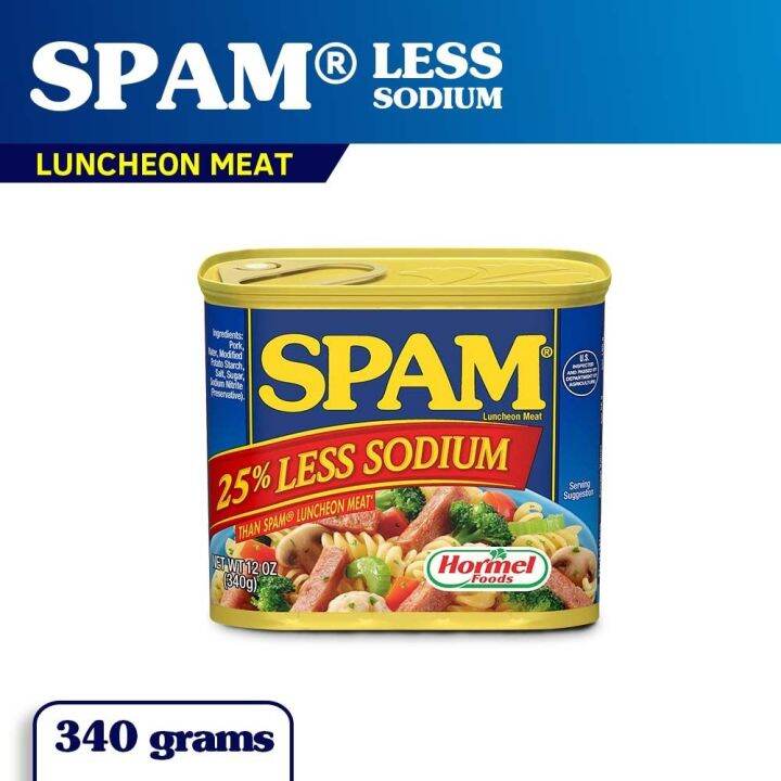 SPAM® Less Sodium Luncheon Meat 340G | Lazada PH
