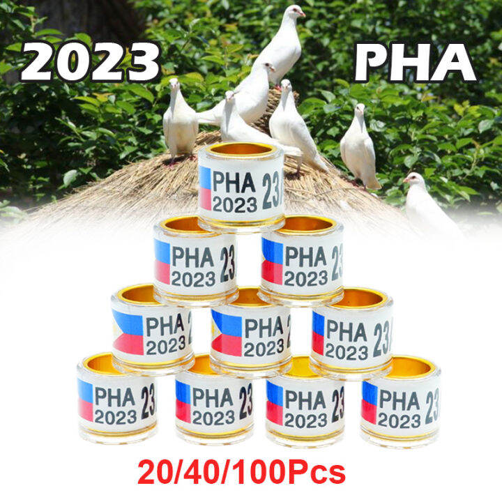 20/40/100Pcs Pigeon ring 2023 oval PHA ring Ring for dove 2023 ...