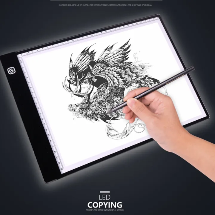 A4 LED Artist Thin with Scale and 3 Adjustable Lights Art Stencil ...