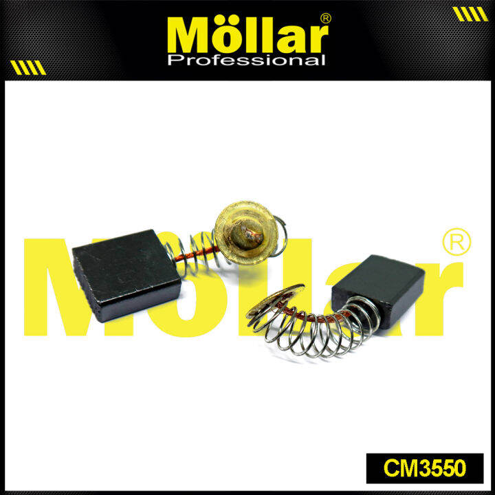 MOLLAR Carbon Brush CM3550 Mesin Cut Off 14" Arang Spul Sepul CB 203 A ...