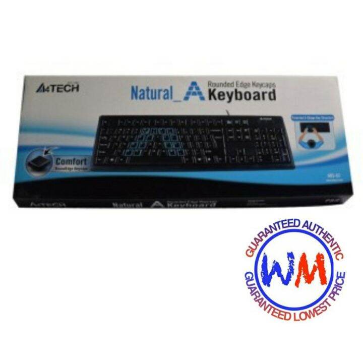 A4TECH NATURAL KRS-83 ROUNDED EDGE KEYCAPS KEYBOARD ACCESS. | Lazada PH