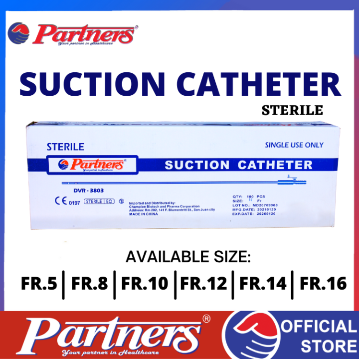 PARTNERS SUCTION CATHETER FR.10 | Lazada PH
