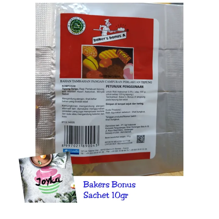 Baker's Bonus sachet 10gram Pelembut Roti | Lazada Indonesia