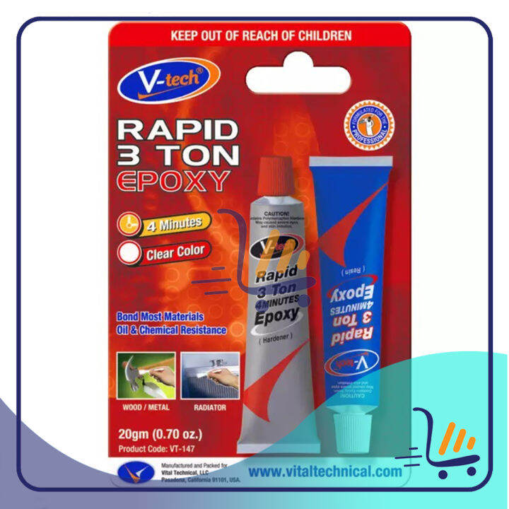 VT-141B1 V-tech Rapid 3 Ton 4 Minutes Epoxy 28.4g | Lazada