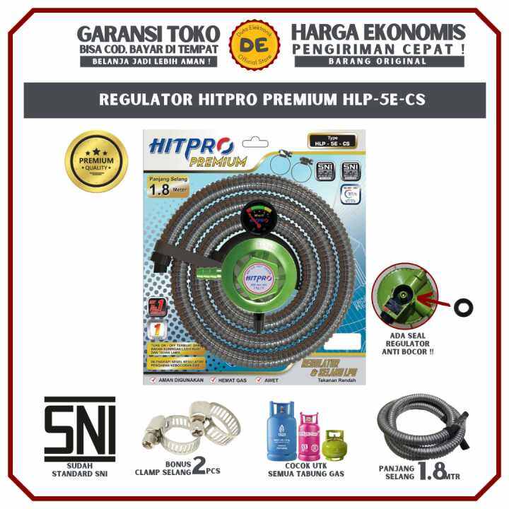 Regulator Gas HITPRO Paket Selang dan Meter (HLP-5A-CS) / Regulator ...