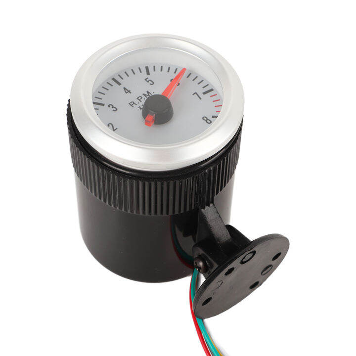 RPM Meter 52Mm Tacho Gauge Backlight Tachometer Round For 1 4 6 8 ...