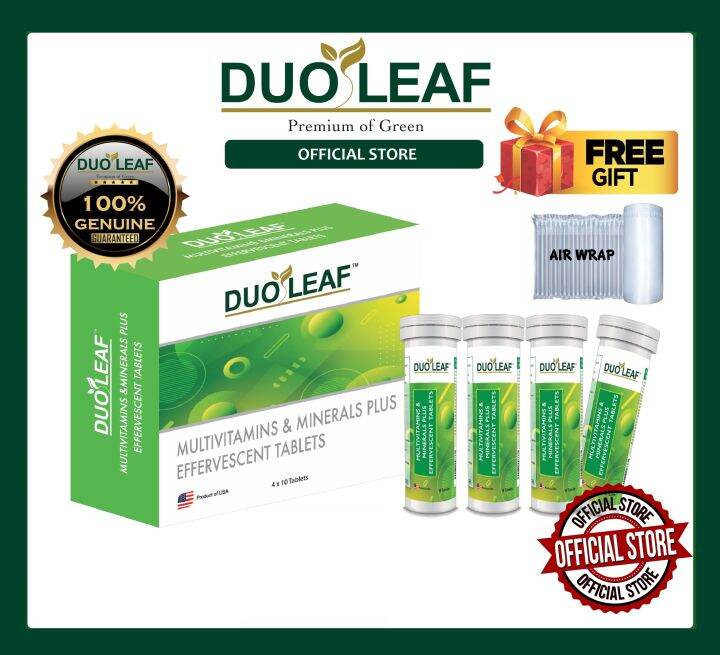 Duoleaf Multivitamins & Minerals Effervescent Tablets | Lazada