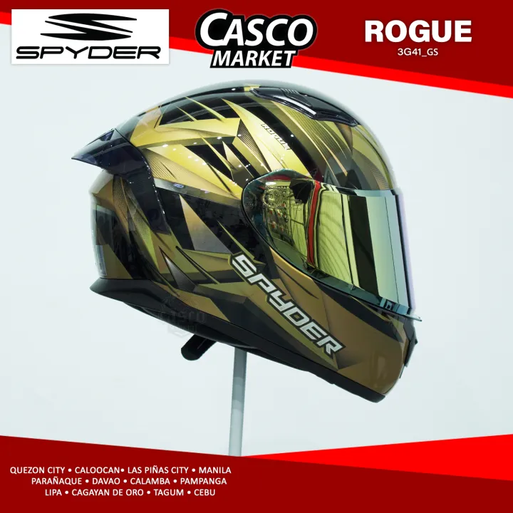 SPYDER ROGUE GD FULL FACE DUAL VISOR MOTORCYCLE HELMET | Lazada PH