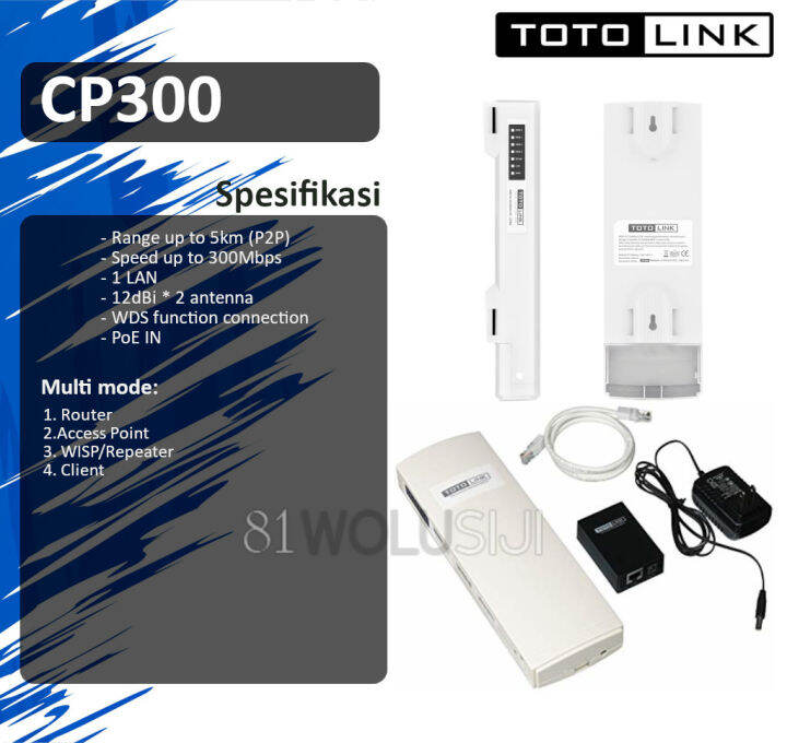 Totolink CP300 2.4Ghz 300Mbps Wireless Outdoor Router/Access Point ...