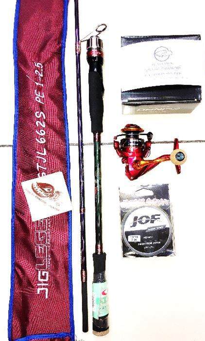 GTECH 2021 Jig Legend Light Jigging Rod COMBO SEAHAWK OMNI 500 REEL ...
