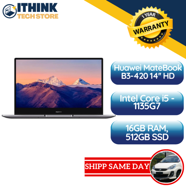 Huawei Matebook B3 420 14 Hd 16gb Ram 512gb Ssd Lazada
