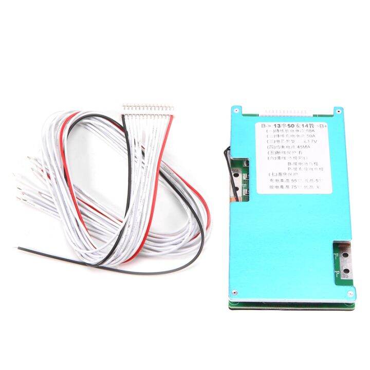 BMS 13S 48V Lithium 18650 Battery Packs Charge Board Balanced Equalizer ...