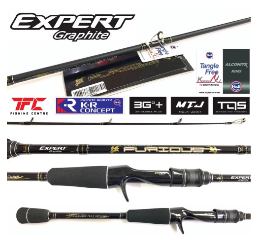 Expert Graphite Furious Baitcasting AND SPINNING Rod | Lazada