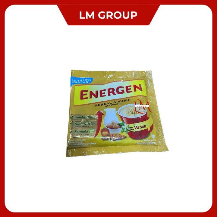 Energen Sereal Susu Rasa Cokelat/Vanila/Kacang Hijau 1 Renceng Isi 10 ...