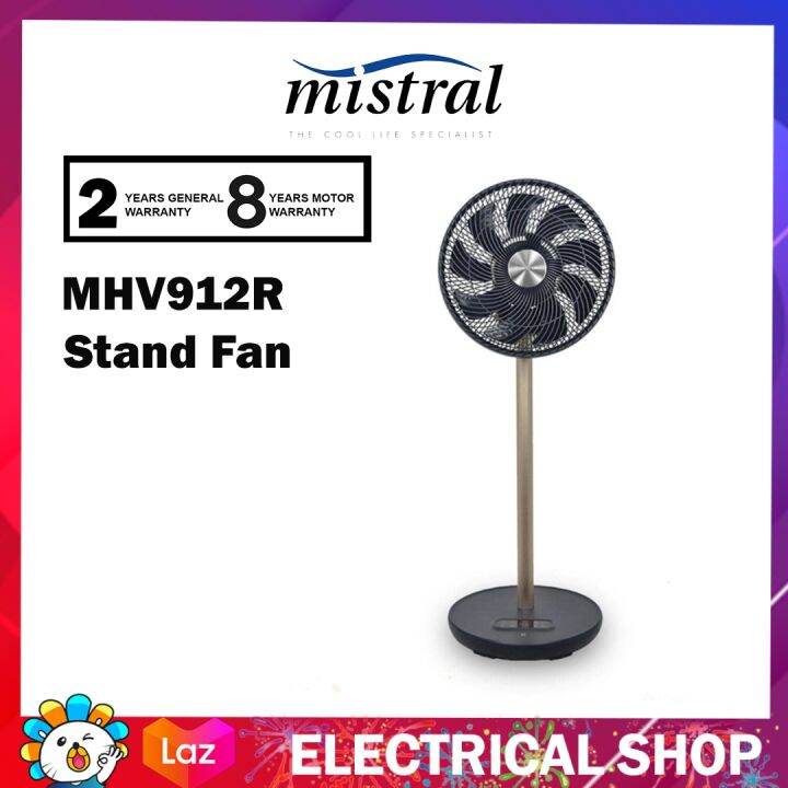 Mistral Mimica 12" High Velocity Stand Fan MHV912R 3D Oscillation with ...