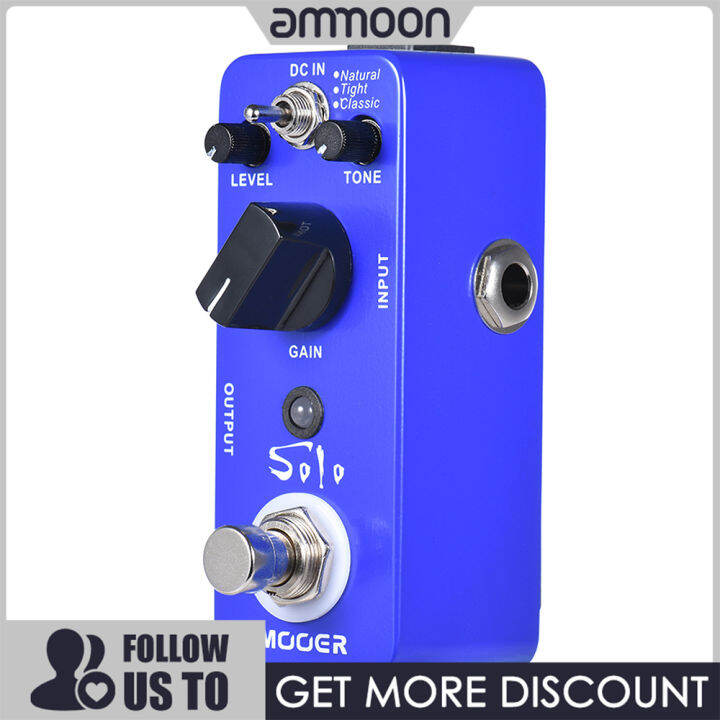 [ammoon]MOOER SOLO Distortion Guitar Effect Pedal High-gain True Bypass ...