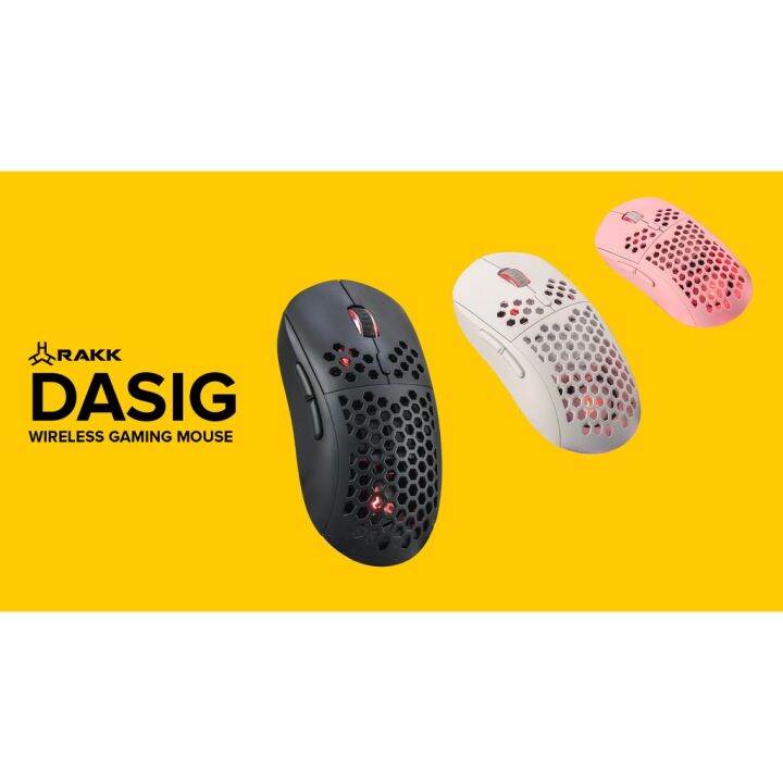 mouse RAKK Dasig Wireless RGB Gaming Mouse 3325 Sensor Huano Blue ...