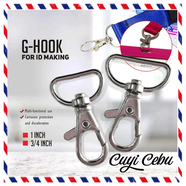 100 pcs G-Hook 1 inch for Lanyard ID Lace - Cuyi Cebu | Lazada PH
